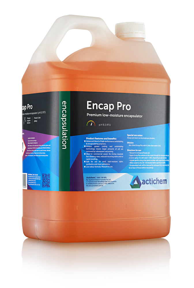 Encap Pro Low-moisture Encapsulation – Tasmanian Cleaner’s Specialist